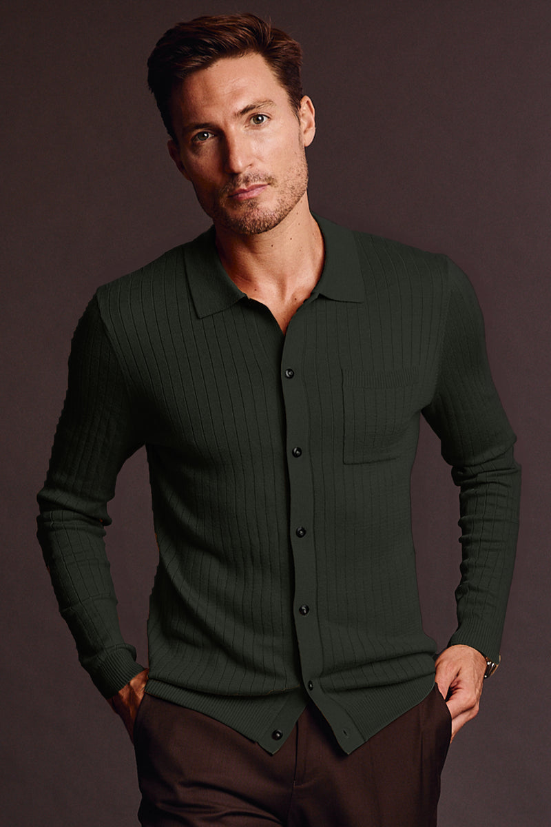 Full Placket Polo - Jungle – Paisley & Gray